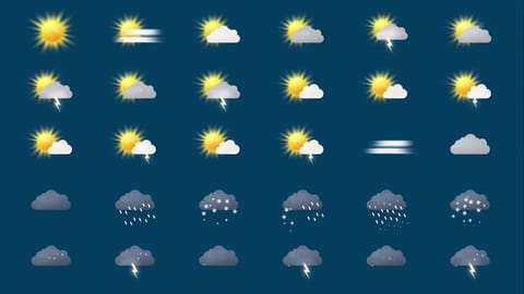 30 Symbole fürs Wetter - Die Bedeutung der verschiedenen Wettersymbole ...