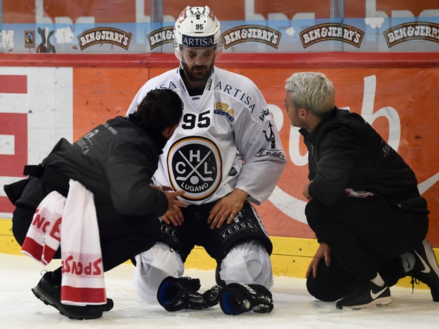 Eishockey-News - Luganos Wellinger mit Prellung der Halswirbelsäule ...