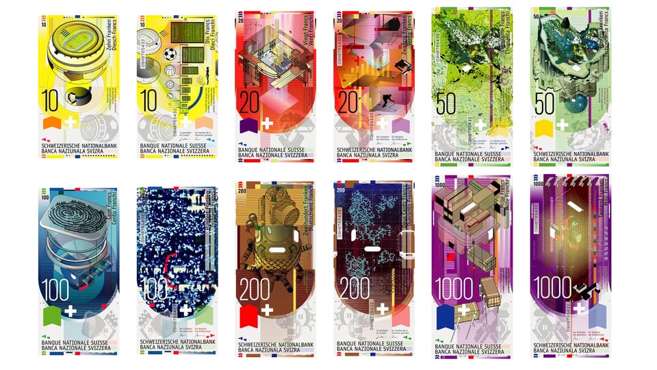 Aktuell - Um ein Haar hätten unsere neuen Banknoten so ausgesehen ...