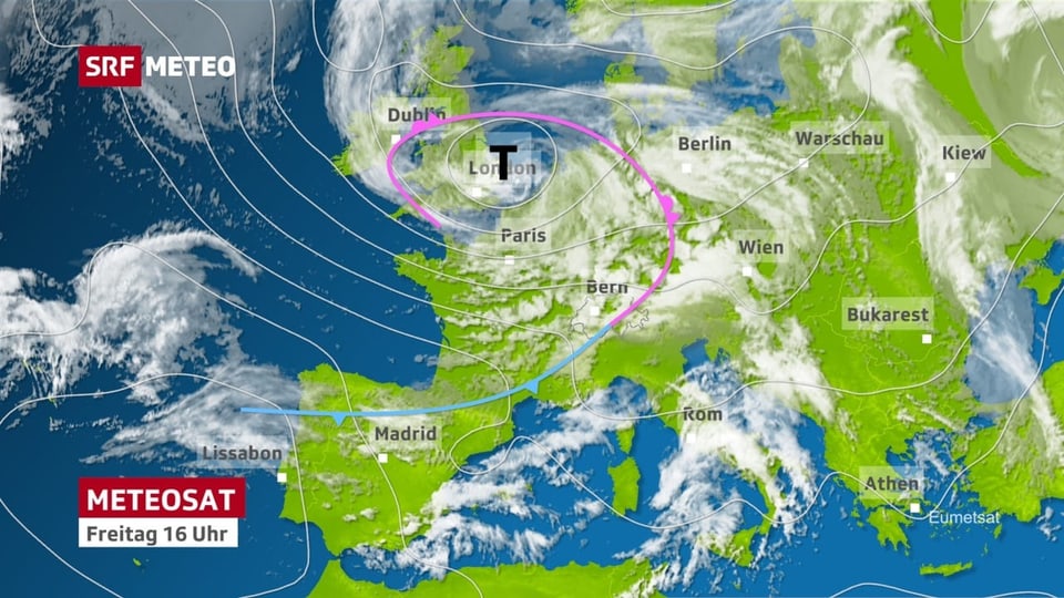 Stürmische Winde - Der Sturm verlagert sich ins Mittelmeer - Meteo - SRF