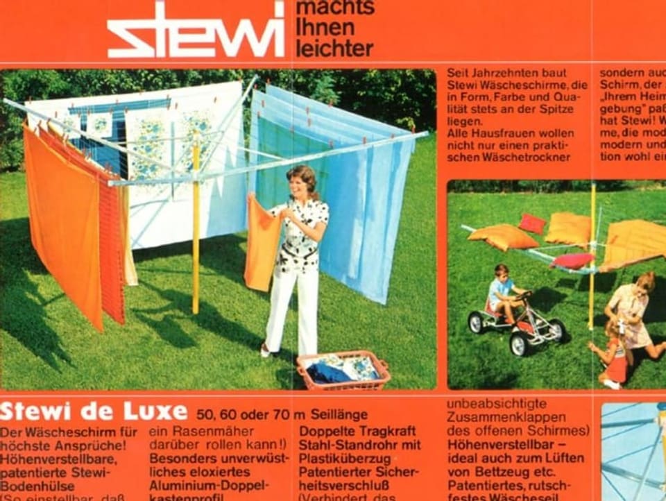 Ende einer Traditionsfirma - Wäscheständer «Stewi»: Schweizer ...