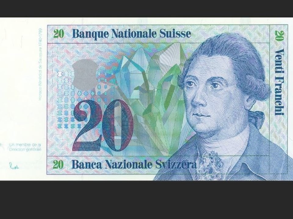 Schmetterlinge und Globus - Ab heute gibt es die neue 20-Franken-Note ...