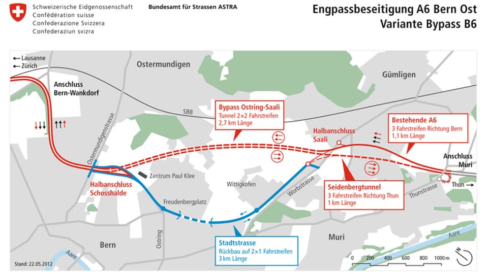 Bern Freiburg Wallis - Neuer Autobahn-Bypass Bern-Ost: Vollgas bei der ...