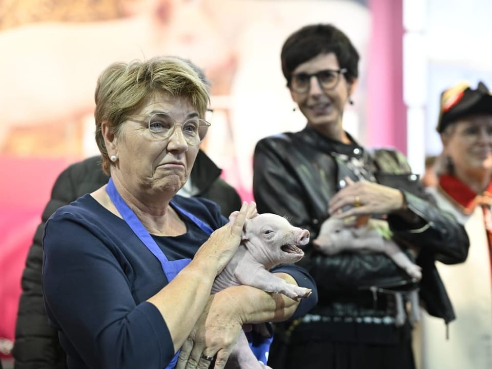 Olma-Eröffnung: Viola Amherd trifft auf Säuli Leonie - News - SRF