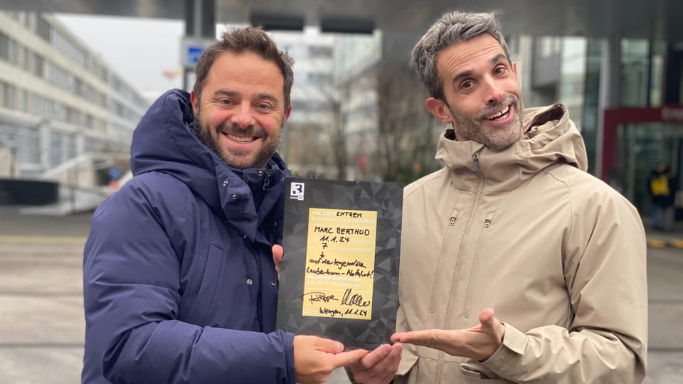 «ABC SRF 3» extrem - Marc Berthod spielt «ABC SRF 3» während der ...