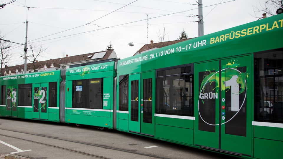 Basel Baselland - Neues Grün für Trams und Busse der BVB - News - SRF