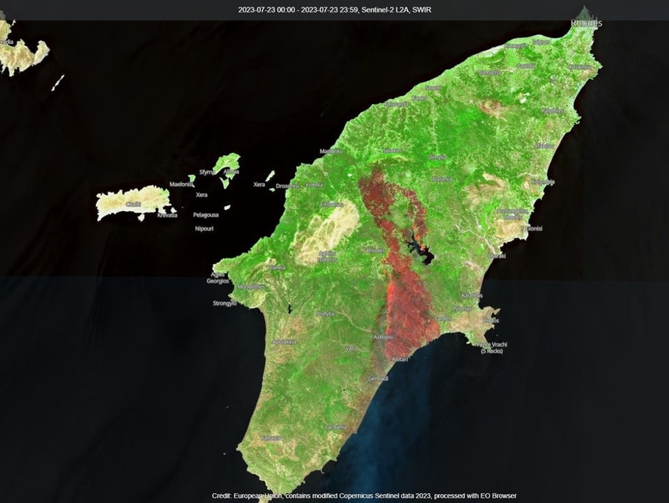 Vorher-Nachher-Vergleich - Eindrückliche Satellitenbilder von Europas ...