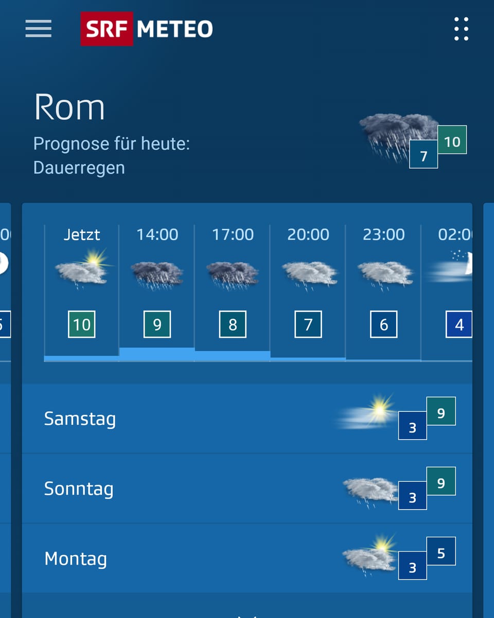 Jetzt in den App-Stores - SRF Meteo App strahlt im neuen Design - Meteo ...
