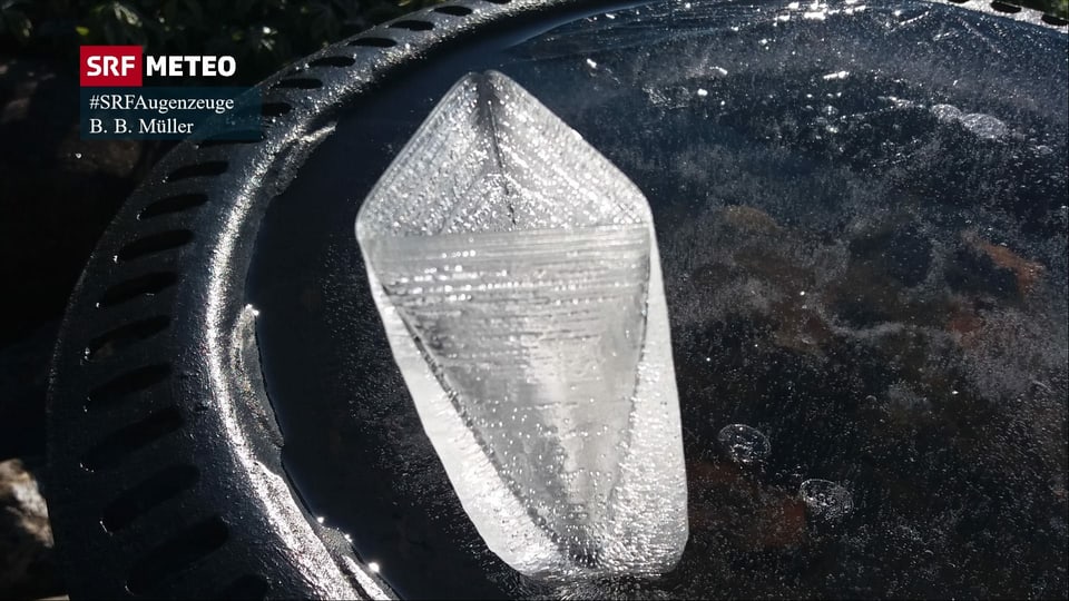 Ice Spike - Eiszapfen wächst nach oben- wie bitte? - Meteo - SRF