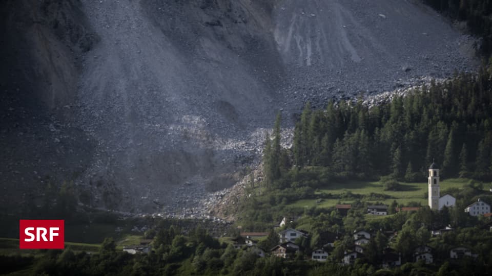 Evakuierte Bevölkerung von Brienz kann kurz ins Dorf zurück - Regionaljournal Ostschweiz - SRF