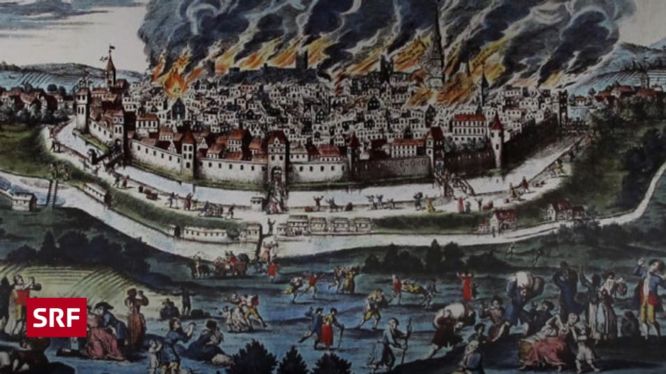 Heute vor 296 Jahren: Der Stadtbrand von Reutlingen - Tageschronik - SRF