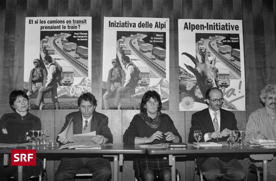 Heute vor 29 Jahren: Annahme der Alpen-Initiative - Tageschronik - SRF