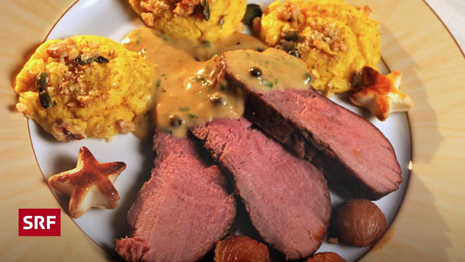 Rezepte 2012 - Entrecôte an grüner Pfeffersauce mit Pommes Duchesse und ...