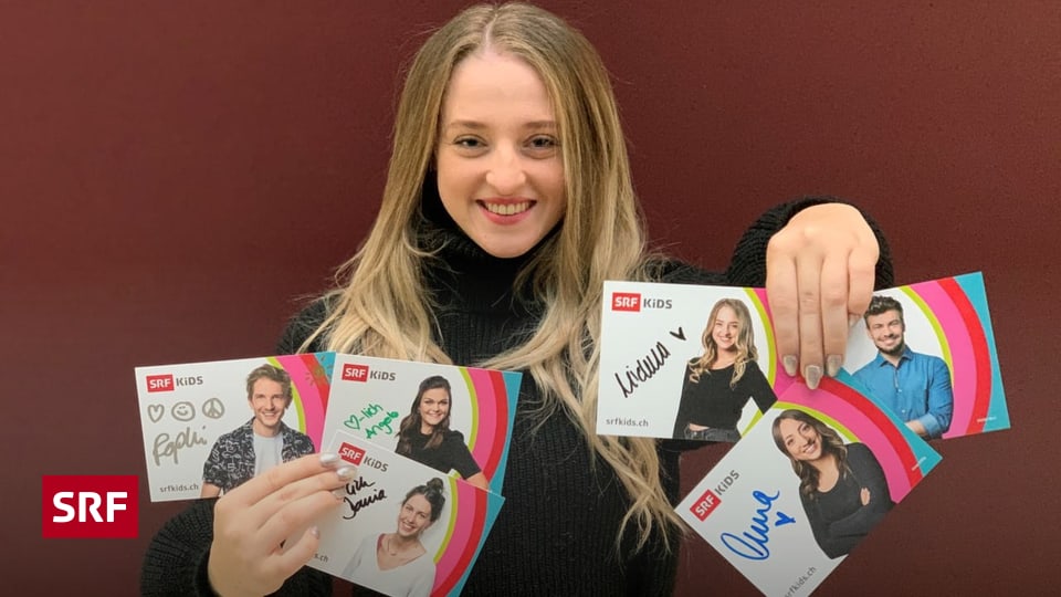 Autogramm vom SRF Kids Team - Bestell deine Autogrammkarte - Kids - SRF