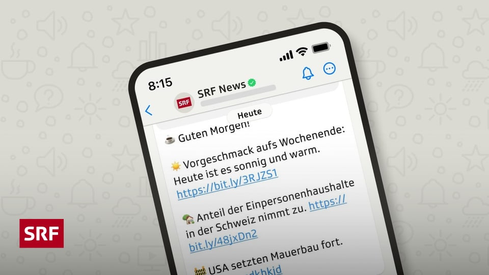 Information - Wie erhalte ich SRF News auch auf WhatsApp? - Hallo SRF ...