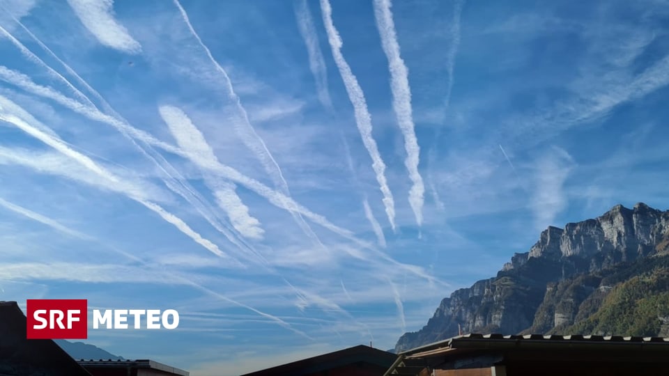 Contrails - Die weissen Streifen am Himmel - Meteo - SRF