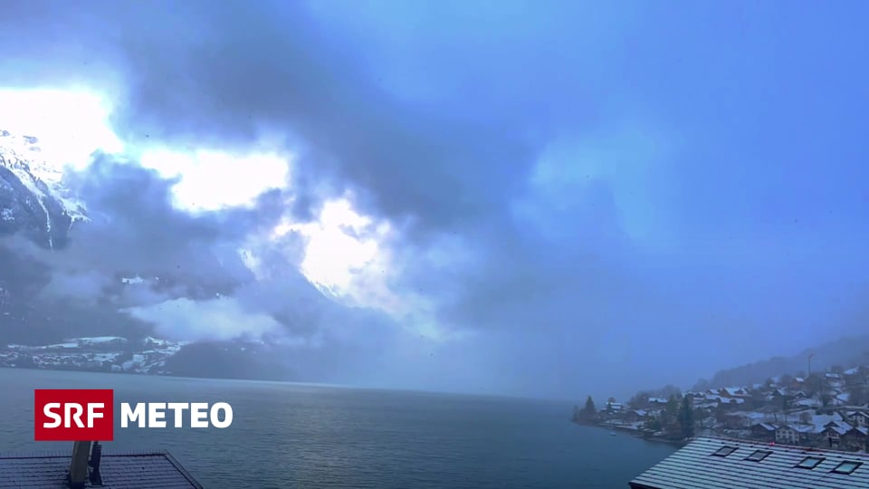 Schneeschauer zieht über den Brienzersee - Meteo - SRF