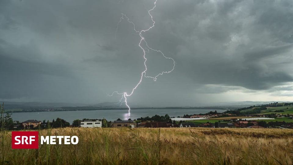 Unwetter in der Schweiz - 19'000 Blitze: Bilder, Videos und Zahlen zum ...