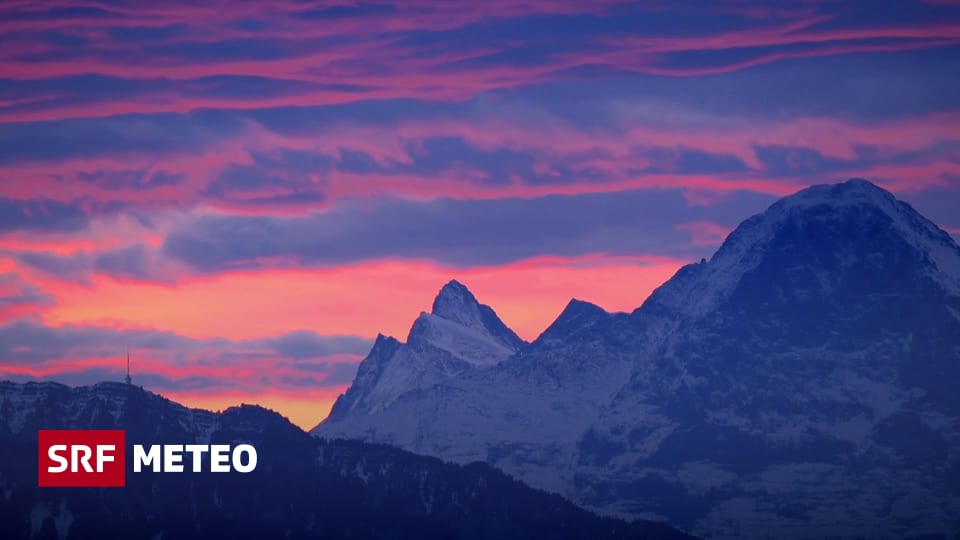 Wetterbilder - In diesen Tagen fantastisches Morgen- und Abendrot ...