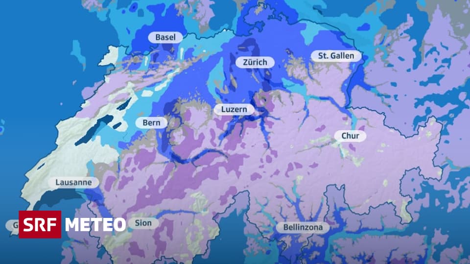 Schnee in Lila: So sieht der neue Niederschlagsradar aus - Meteo - SRF