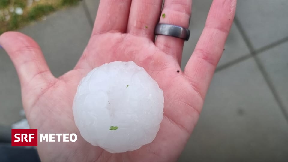 Hagel bis 4 cm - Kräftige Gewitter fegten am Donnerstagabend über die ...