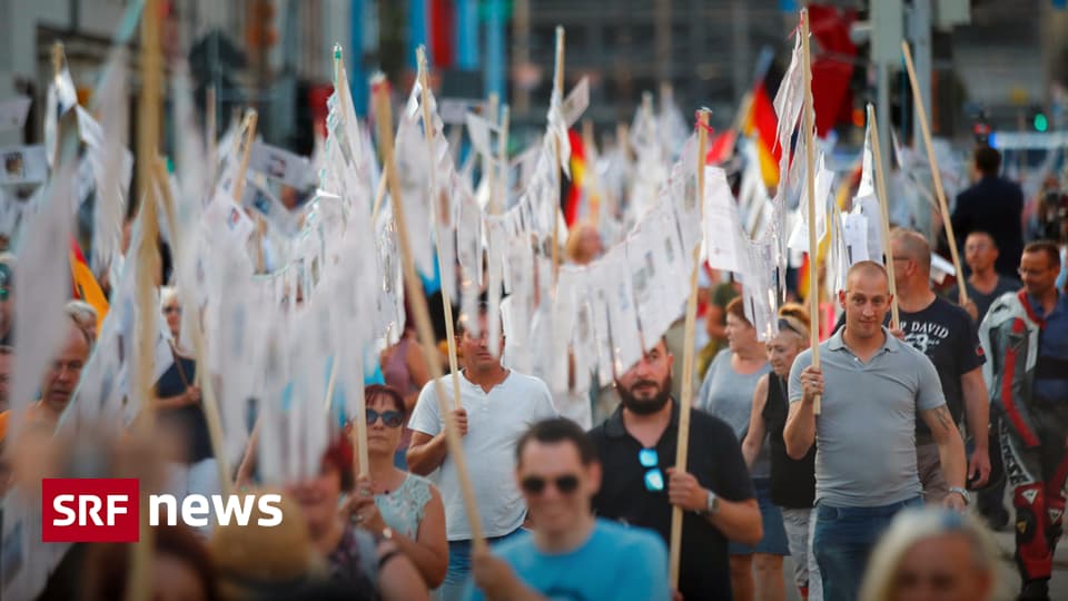 Demo und Gegendemo - Proteste ein Jahr nach der Gewalttat von Chemnitz ...