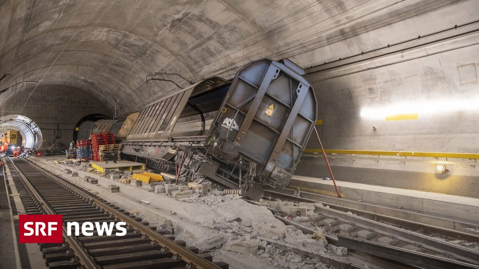Nach Entgleisung - Gotthard-Basistunnel: Wagenwracks müssen im Innern ...