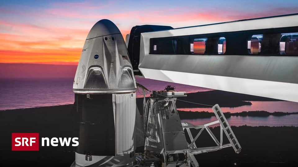 Für Flüge zur ISS - Neue Kapsel von SpaceX soll Astronauten ...