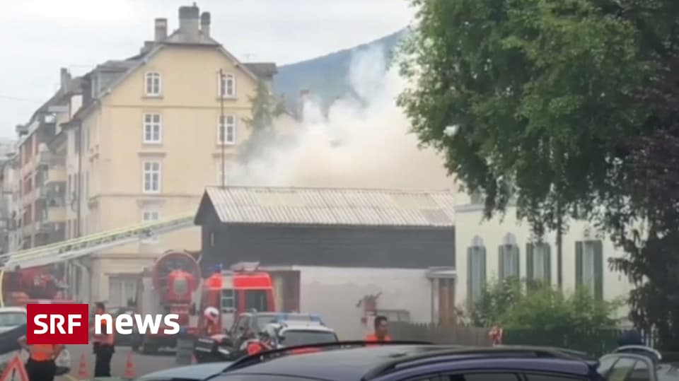 Lagerhalle in Flammen - Weiterer Brand in Biel - News - SRF