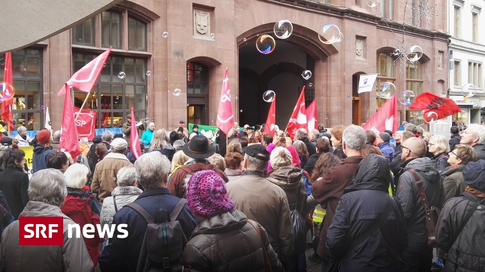 Basel Baselland - Linker Protest gegen die Schliessung der Basler ...