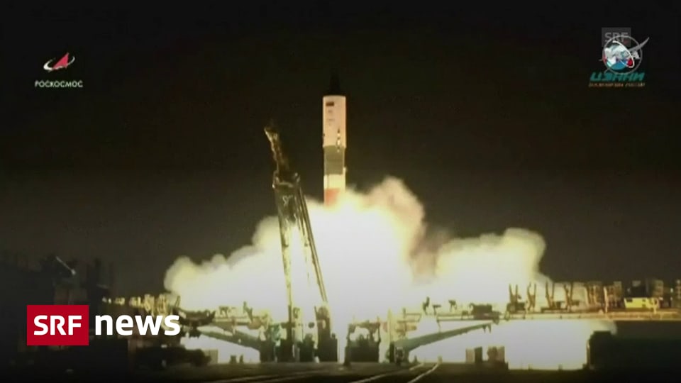 Start geglückt - Die Sojus-Rakete ist auf dem Weg zur ISS - News - SRF