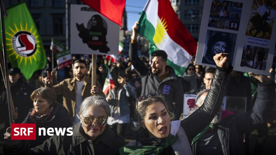 Protestaktion - Zürich: Tausende demonstrieren gegen Iran-Politik des ...