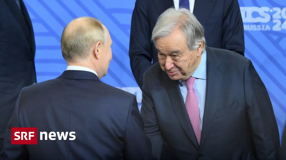Teilnahme am Brics-Gipfel - Der Auftritt von UNO-Chef Guterres grenzt ...