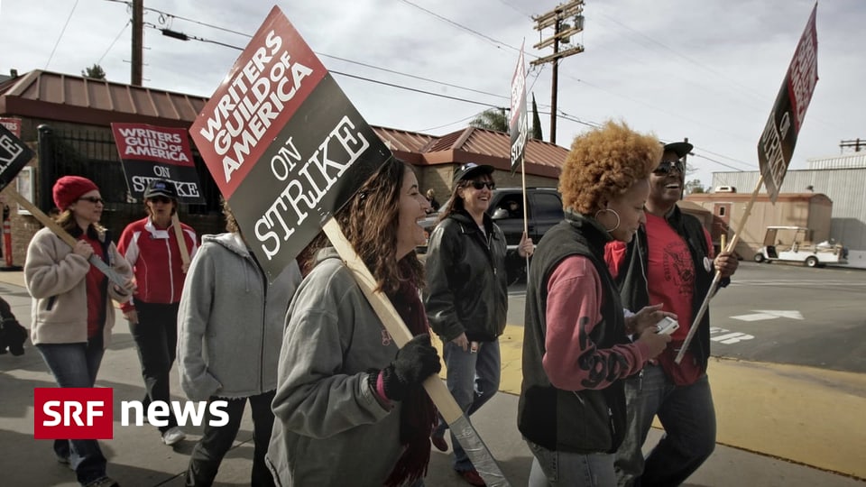 Streik in Hollywood - Drehbuchautoren nehmen Einigung mit den Studios an - News - SRF