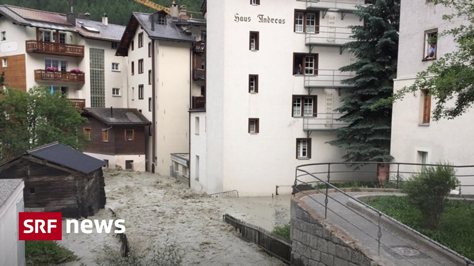 Hochwasser im Ferienort - Bach in Zermatt über die Ufer getreten - News ...