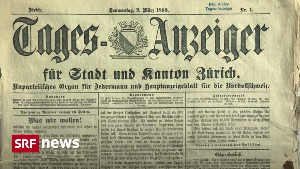 125 Jahr-Jubliäum - Der Tages-Anzeiger im Wandel der Zeit - News - SRF