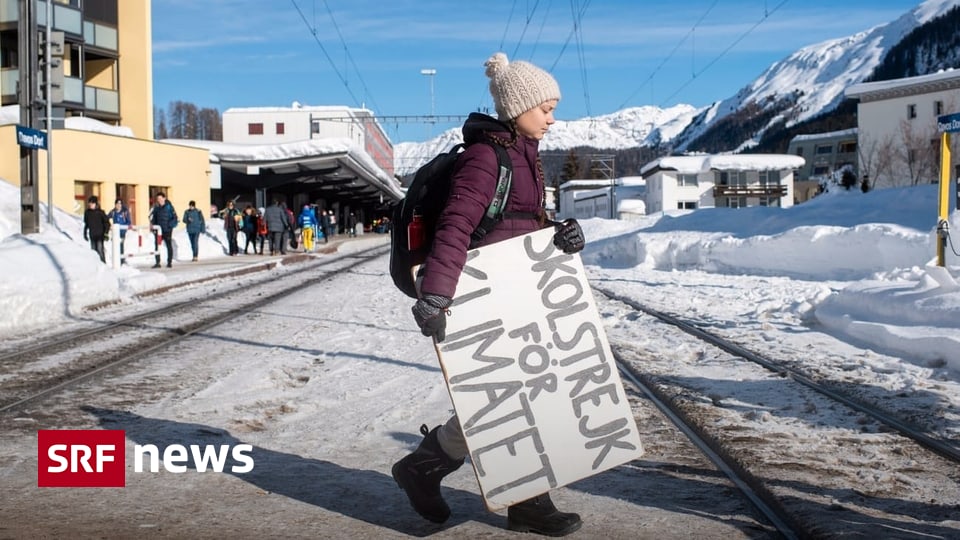 Klimaaktivistin am WEF - Greta Thunbergs Welt in Schwarz und Weiss ...