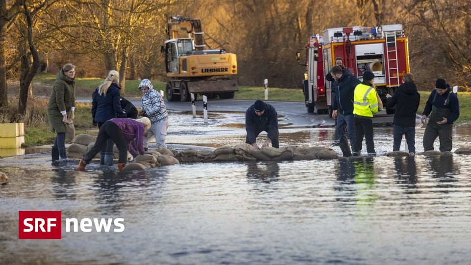 Nachlassender Dauerregen - Teile von Deutschland stehen unter Wasser - News - SRF
