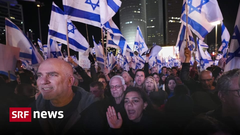 Demonstrationen in Israel - 100'000 Menschen wegen Justizreform in ... Demonstrationen in Israel - 100'000 Menschen wegen Justizreform in ...