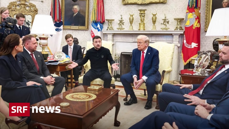 USA und Ukraine: Trump-Selenski-Treffen im Weissen Haus eskaliert ...