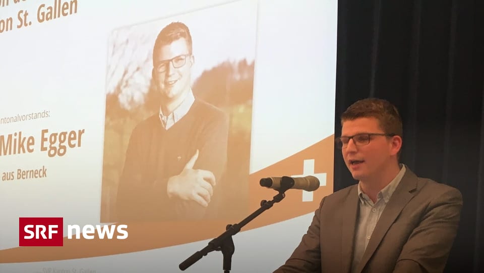 St.Galler Ständeratswahl - SVP schickt Jungpolitiker Mike Egger ins ...