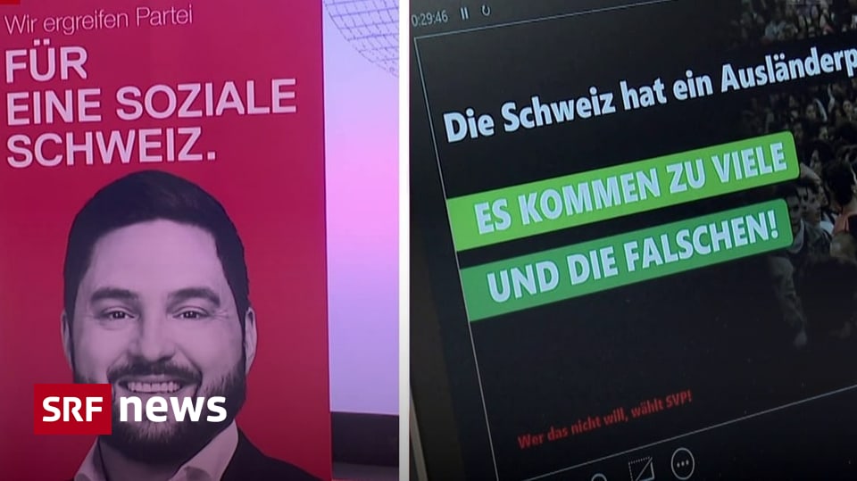 Vergleich SVP und SP - Mit diesen Themen wollen SP und SVP ihre ... Vergleich SVP und SP - Mit diesen Themen wollen SP und SVP ihre ...