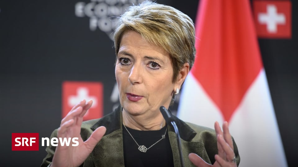 Karin Keller-Sutter am WEF 2025: Schweiz steht unter Druck - News - SRF