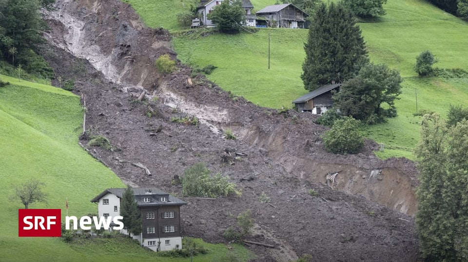 Nach Unwetter - Risiko für weitere Erdrutsche in Schwanden (GL) bleibt bestehen - News - SRF
