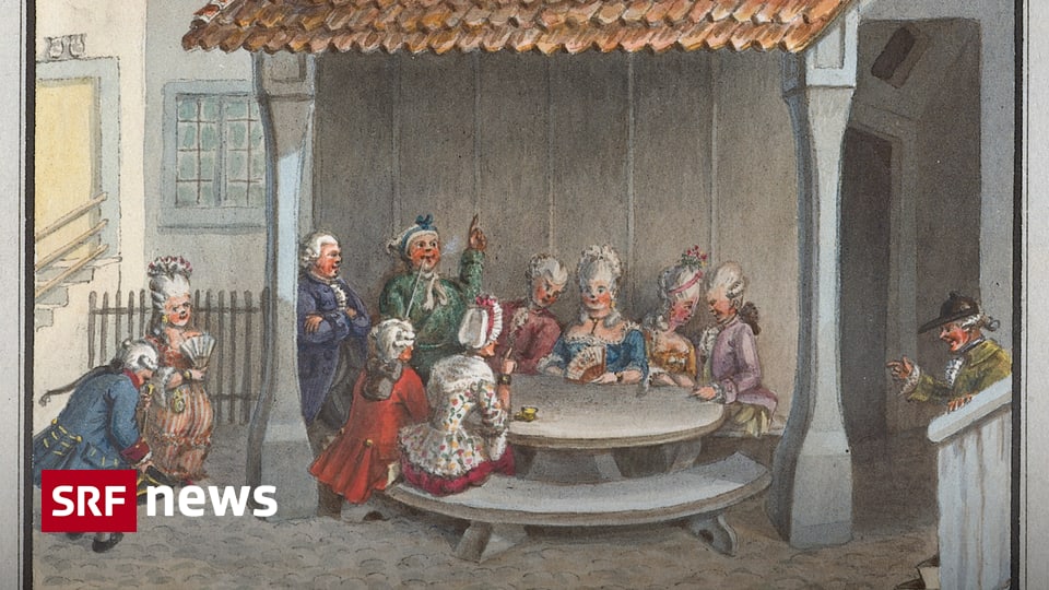 Zürcher an der Badenfahrt - Der badende Bürgermeister und die Frauen ...