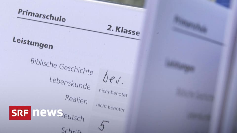 Ostschweiz - Schulnoten 1 und 2 bleiben - News - SRF