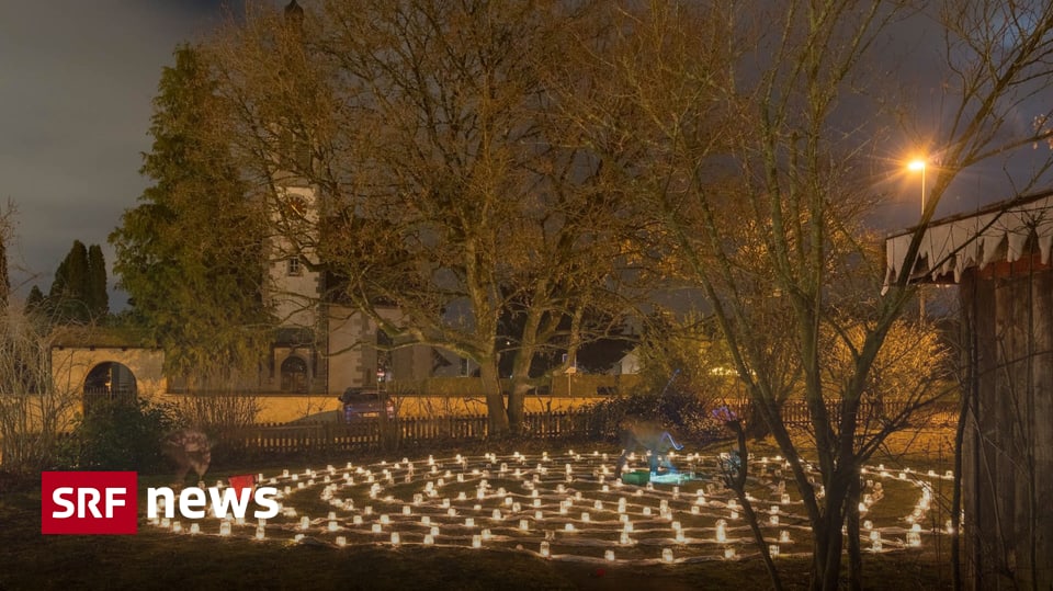 Advent in Othmarsingen - Kerzenlabyrinth als Ort der Besinnung - News - SRF