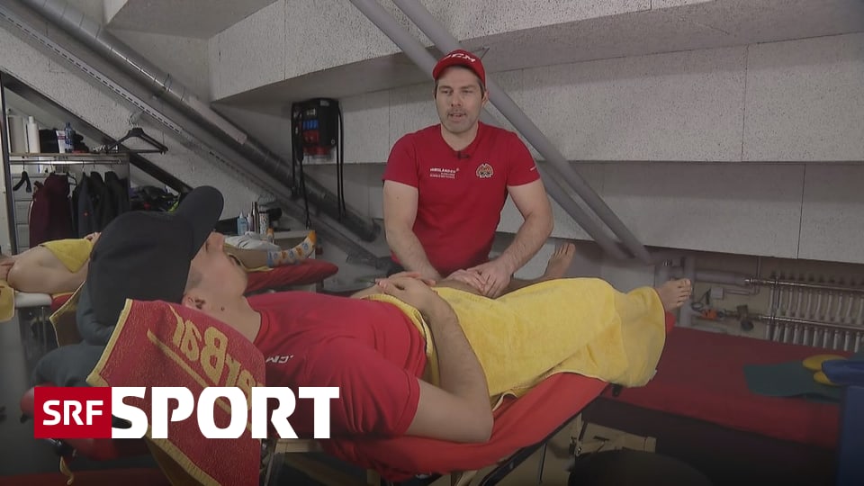 Rytz steht jetzt am Massagetisch statt zwischen den Pfosten