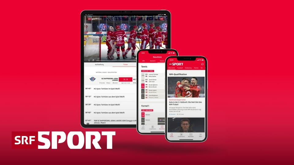 Für iOS und Android - Die SRF Sport App - Sport - SRF