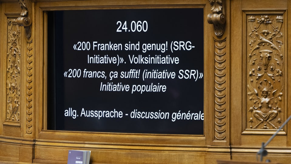 Nationalrat lehnt SRG-Initiative ab - Audio & Podcasts - SRF